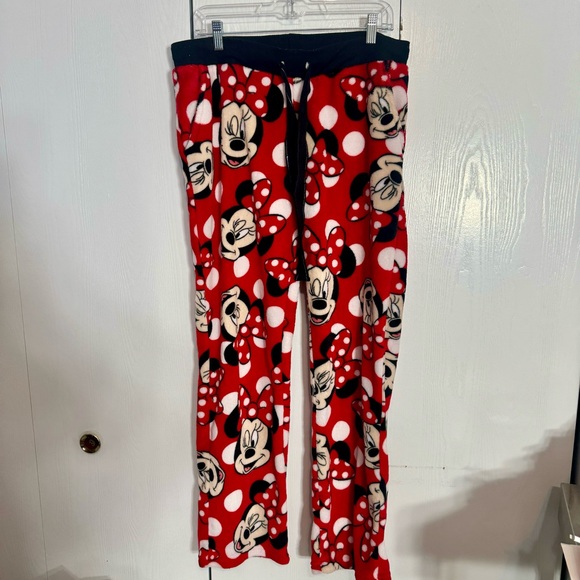 Disney | Intimates & Sleepwear | Euc Disney Minnie Mouse Pj Pants Size ...
